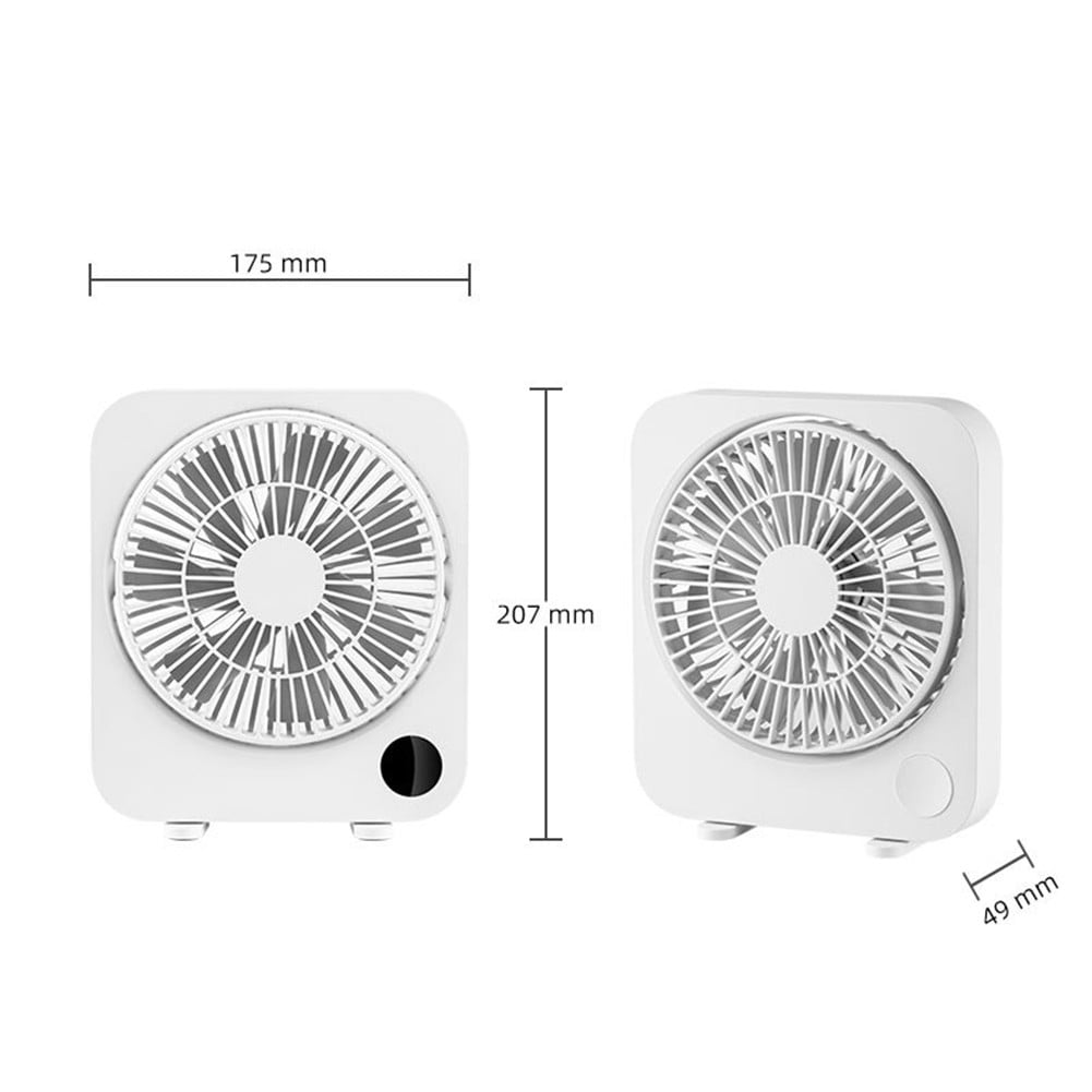 Goodhd Desktop Portable Fan With Timer Electric Fan Usb Digital Display ...
