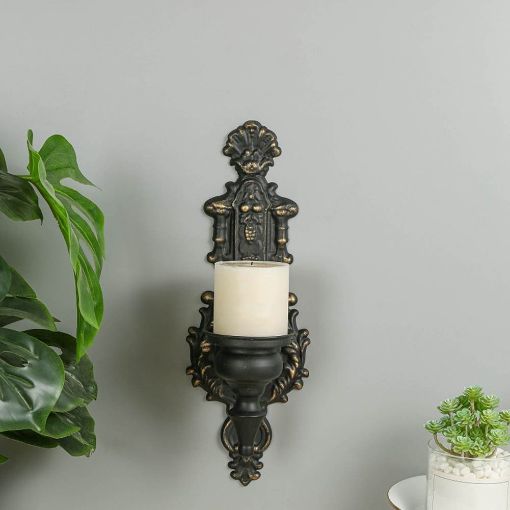 Goodhd Distressed Wall Candle Holder Vintage Taper Candle Wall Decor ...