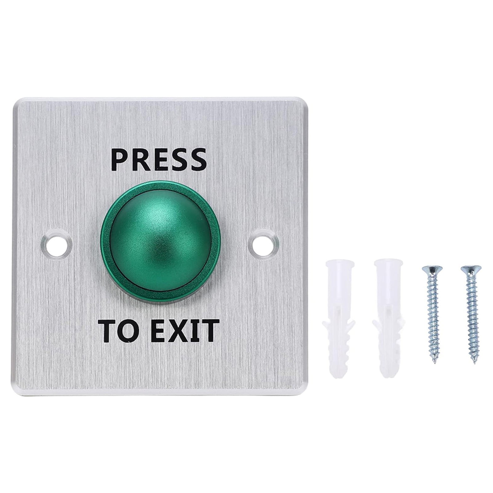 Goodhd Door Release Button Stainless Steel 12‑24V Push To Exit No Switch Access - Walmart.com