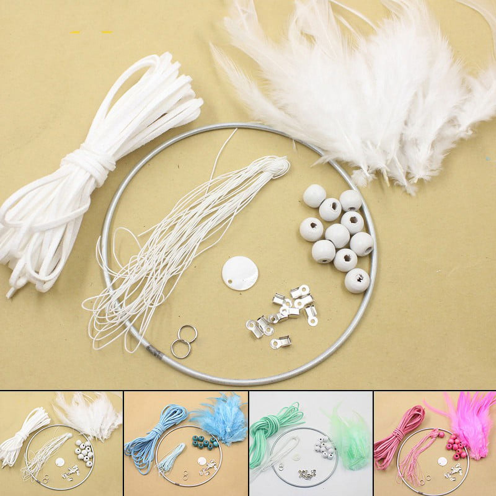 Goodhd Fashion Diy Crochet Feather For Dream Catcher Kit Hanging ...