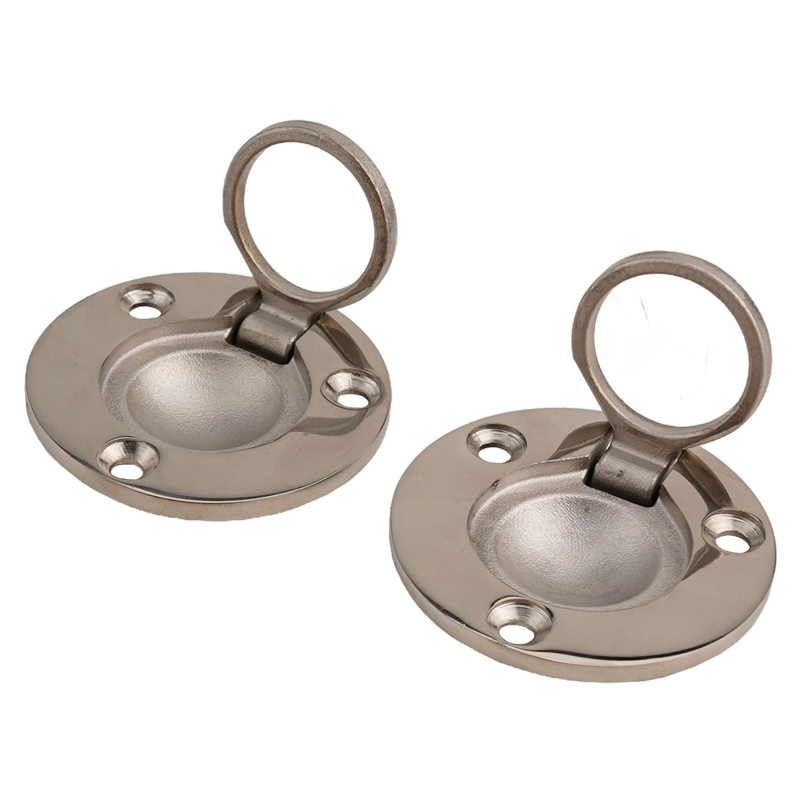 Goodhd Flush Ring Pull Handle, 2Pcs - 316 Stainless Steel Round ...