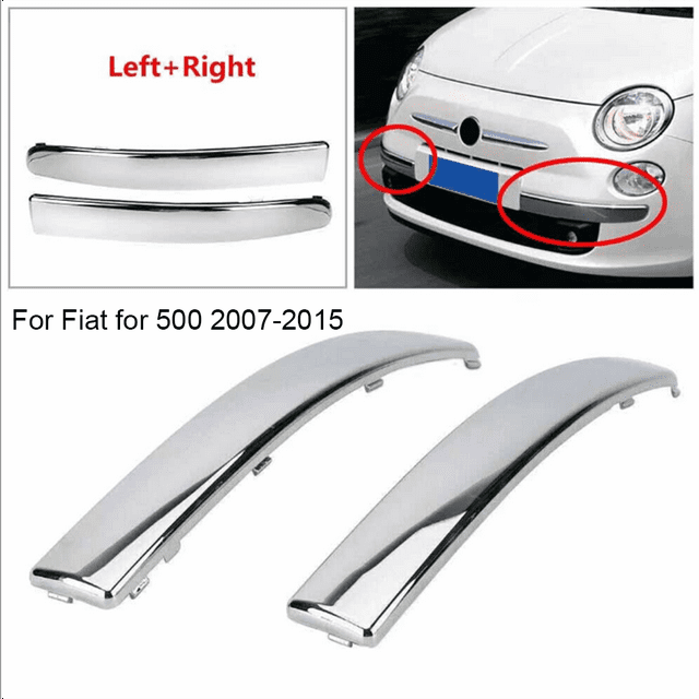 Goodhd For Fiat For 500 2007-2015 Hatchback Front Bumper Moulding Lower ...