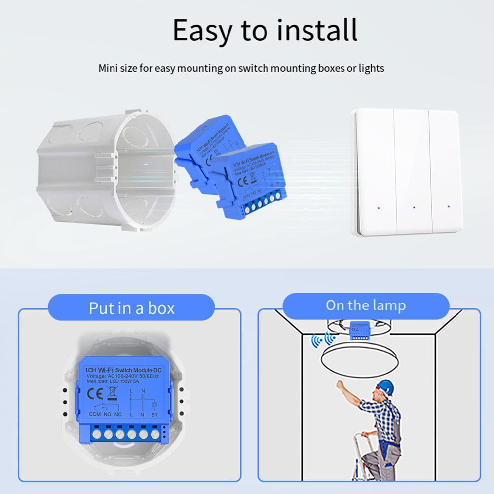 Goodhd For Tuya For Wifi For Zero-Contact Dry-Connect Low-Voltage Smart ...