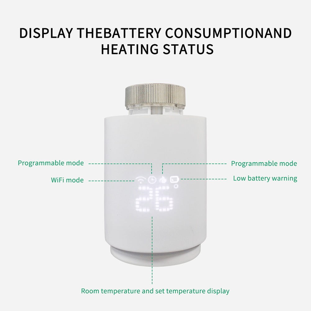 Goodhd For Zigbee Smart Thermostat Trv Radiator Valve Programmable ...