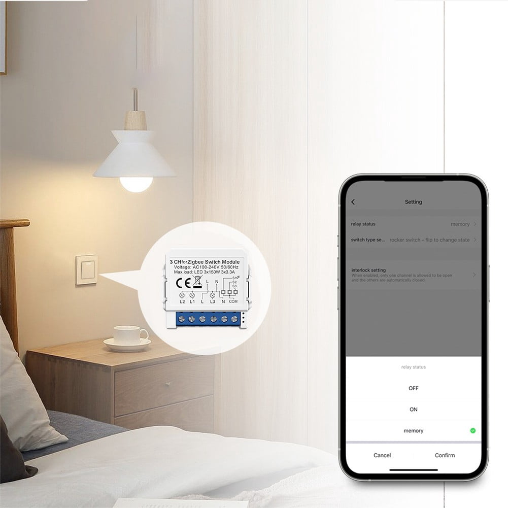 Goodhd For Zigbee Switch 1/2/3/4-Way Dual Control Switch Intelligent ...