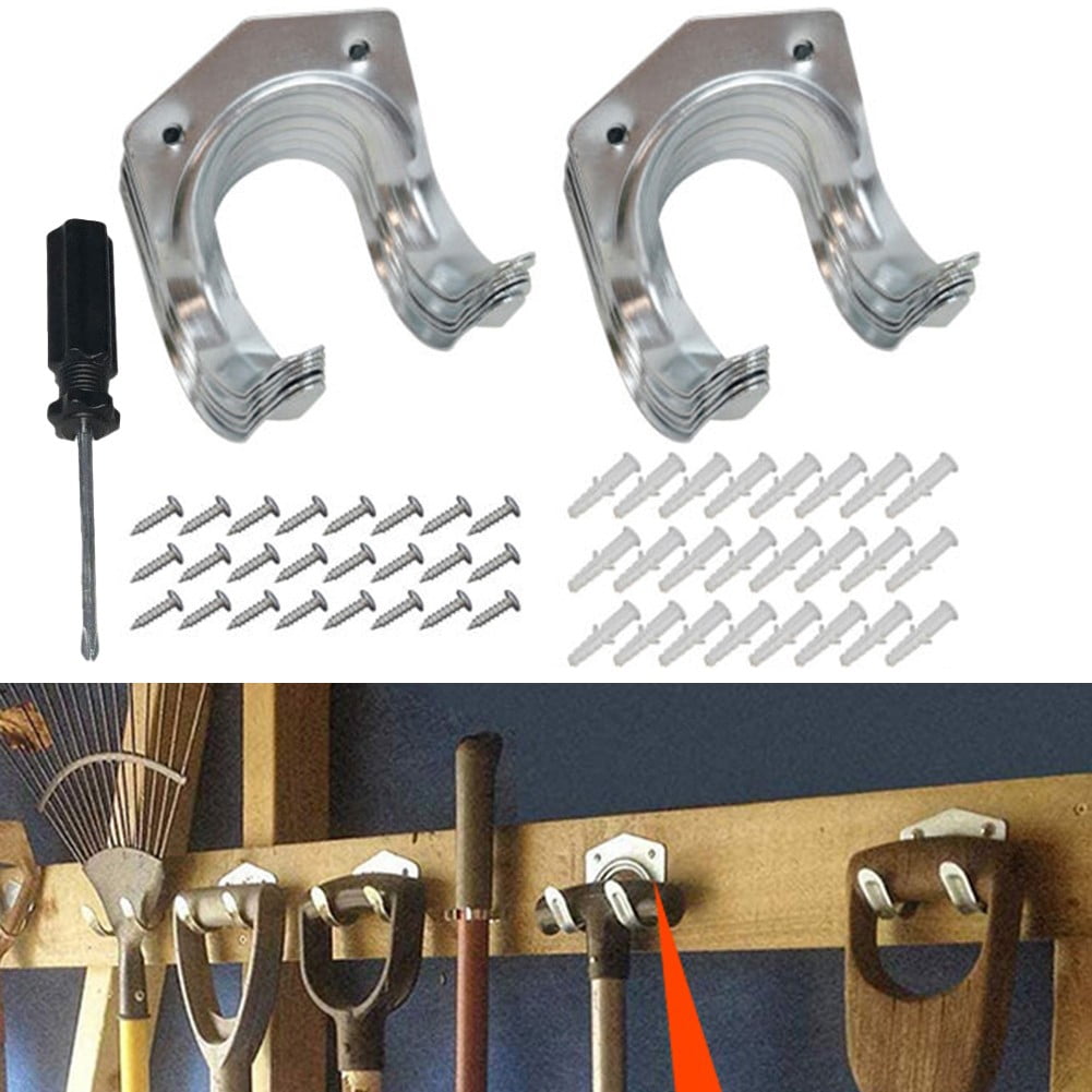 Goodhd Garage Garden Shed Wall Hanger Storage Bracket Storage Tool Hook ...