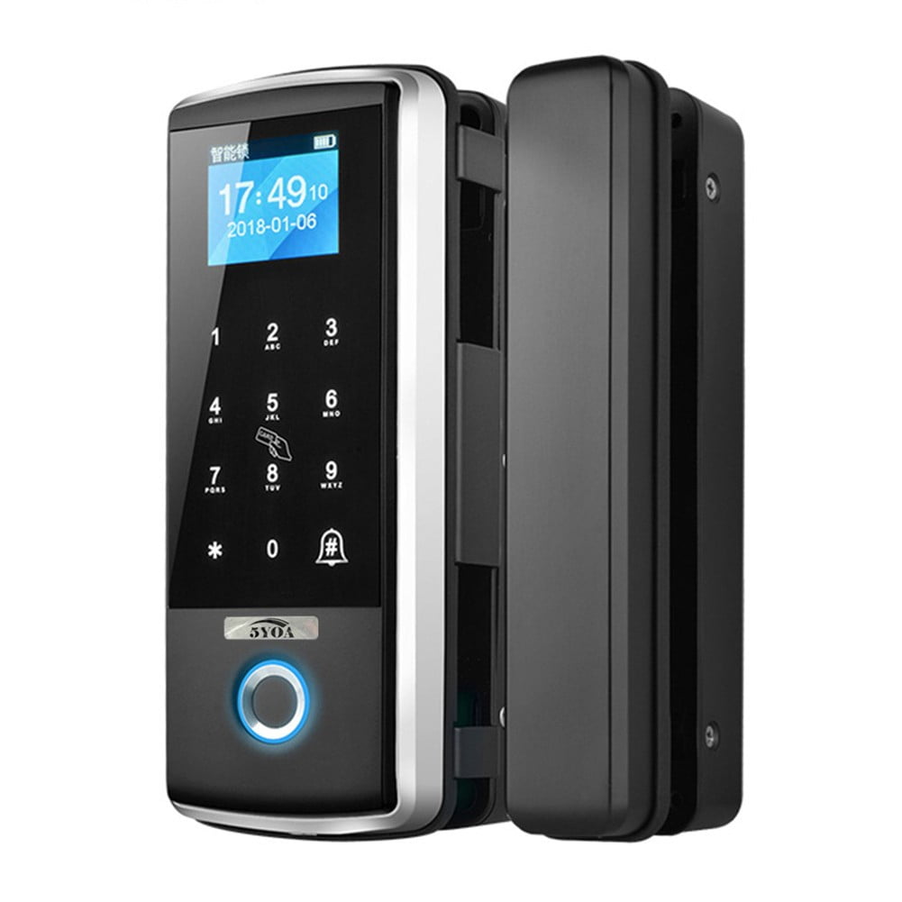 Goodhd Glass Door Fingerprint Lock Smart Office Sliding Door Electronic ...