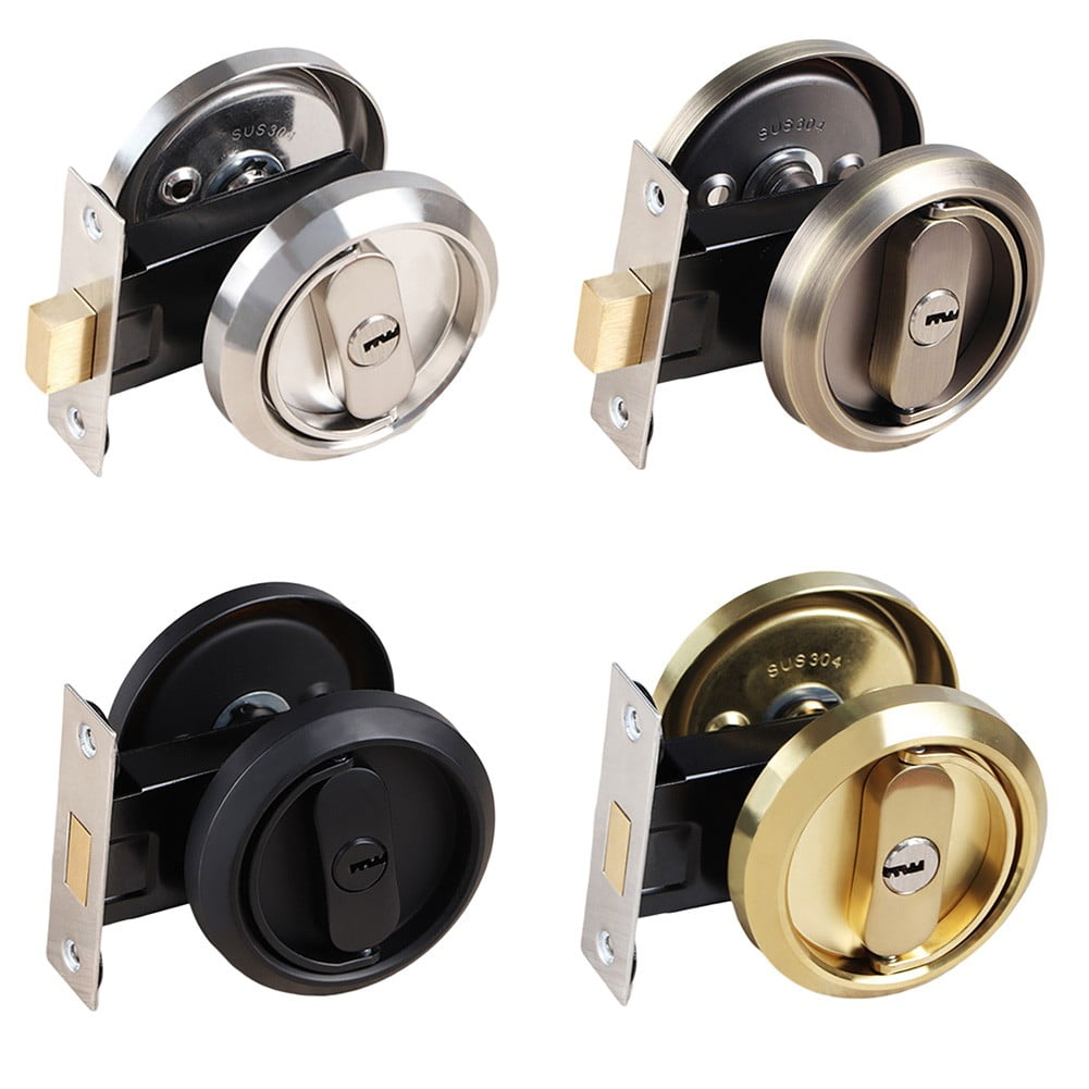 Goodhd Invisible Door Lock Pull Ring Lock 304 Stainless Steel Lock-Gold ...