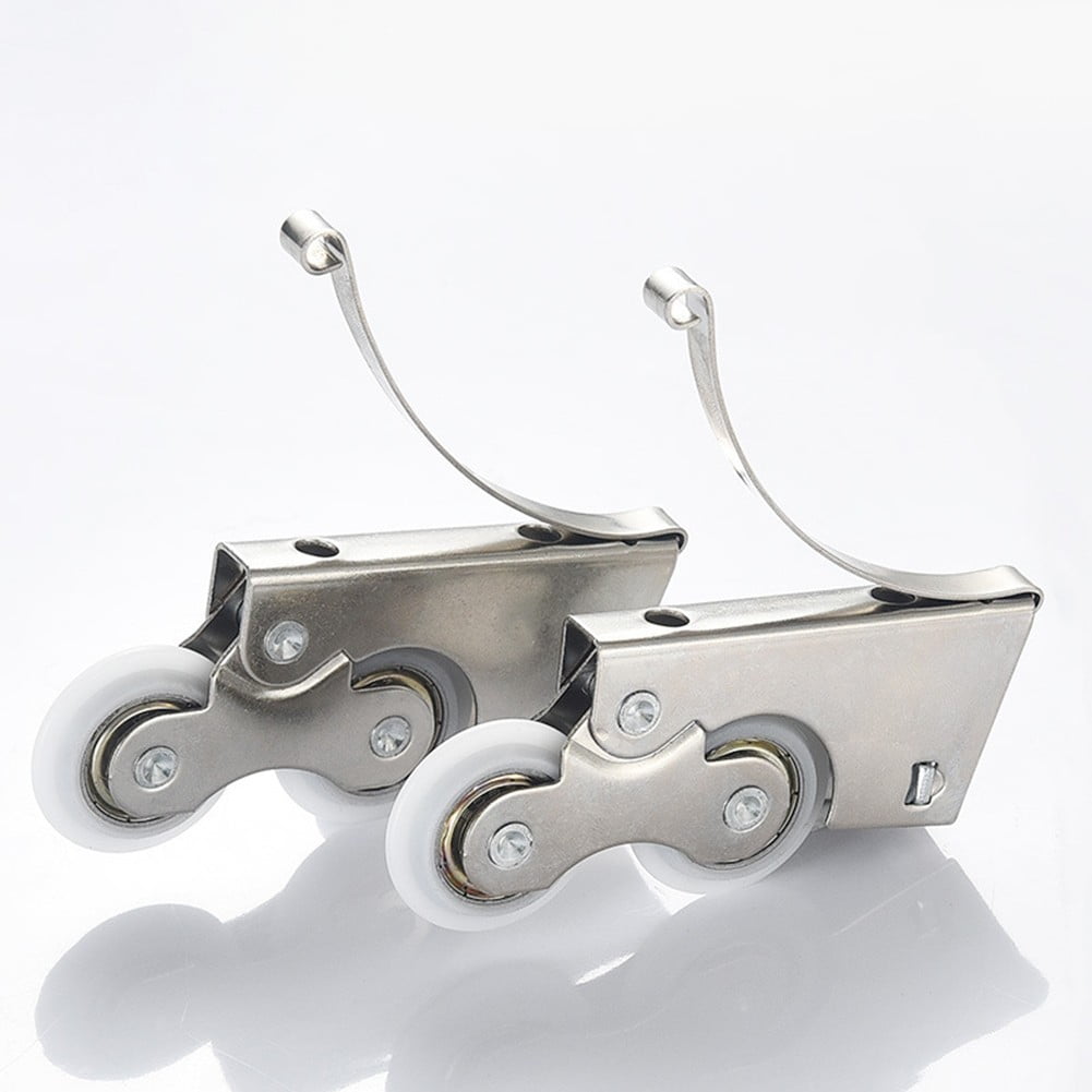 Goodhd Iron Wardrobe Sliding Door Roller Wheels Pulley Sliding Door ...