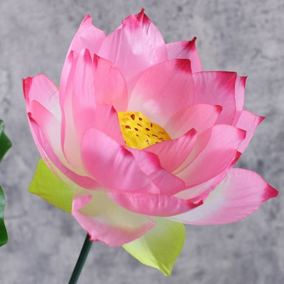 Goodhd Lotus Artificial Flower Lotus Stalks For Wedding Party Garden ...