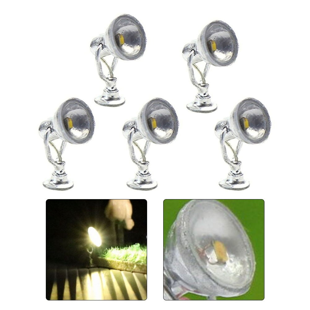 Goodhd Lym20 5Pcs Model Railway 1:87 Lamp Spotlight Flood Lights Ho ...