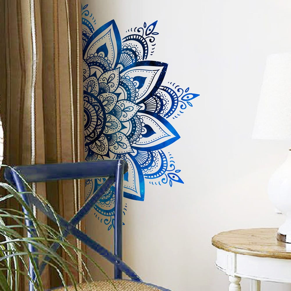 Goodhd Mandala Lotus Vinyl Wall Sticker Lotus Flower Datura Zen Decor ...