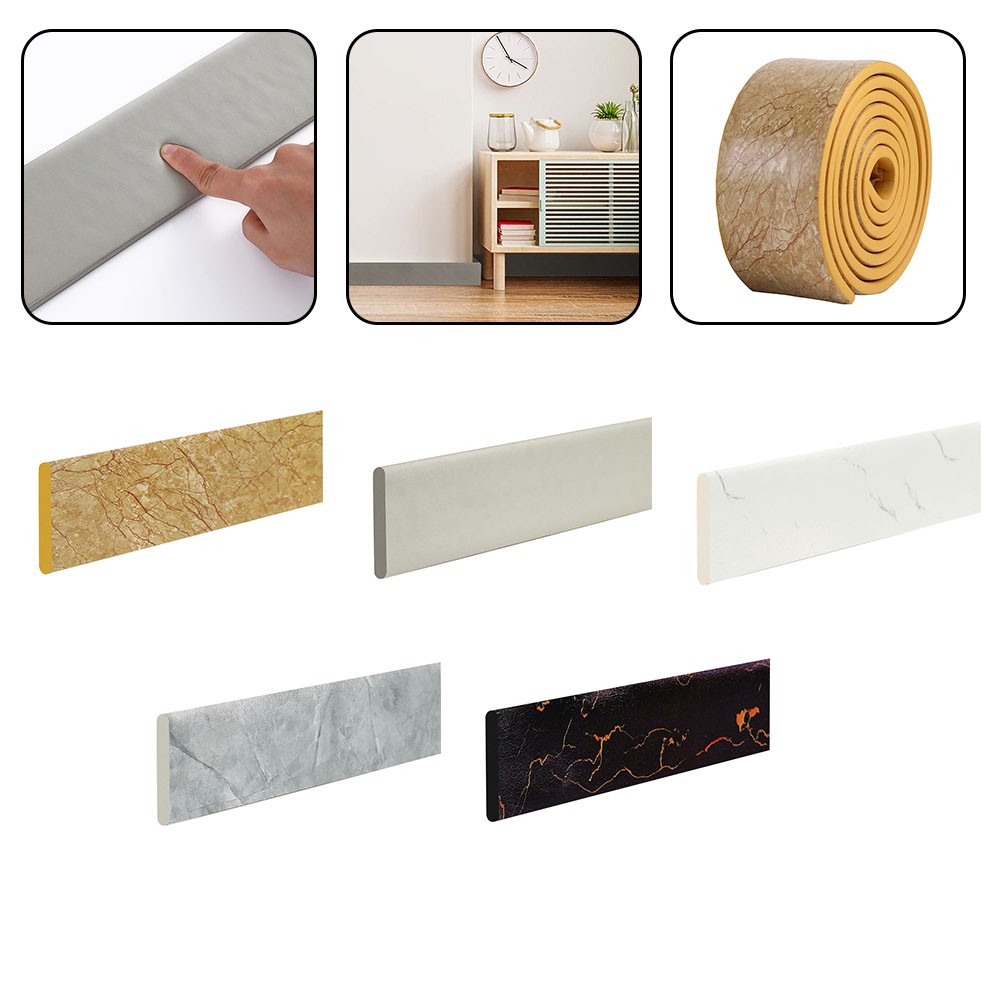 Goodhd Marble Skirting Thickened Anti-Collision Strip Gas Pipe ...