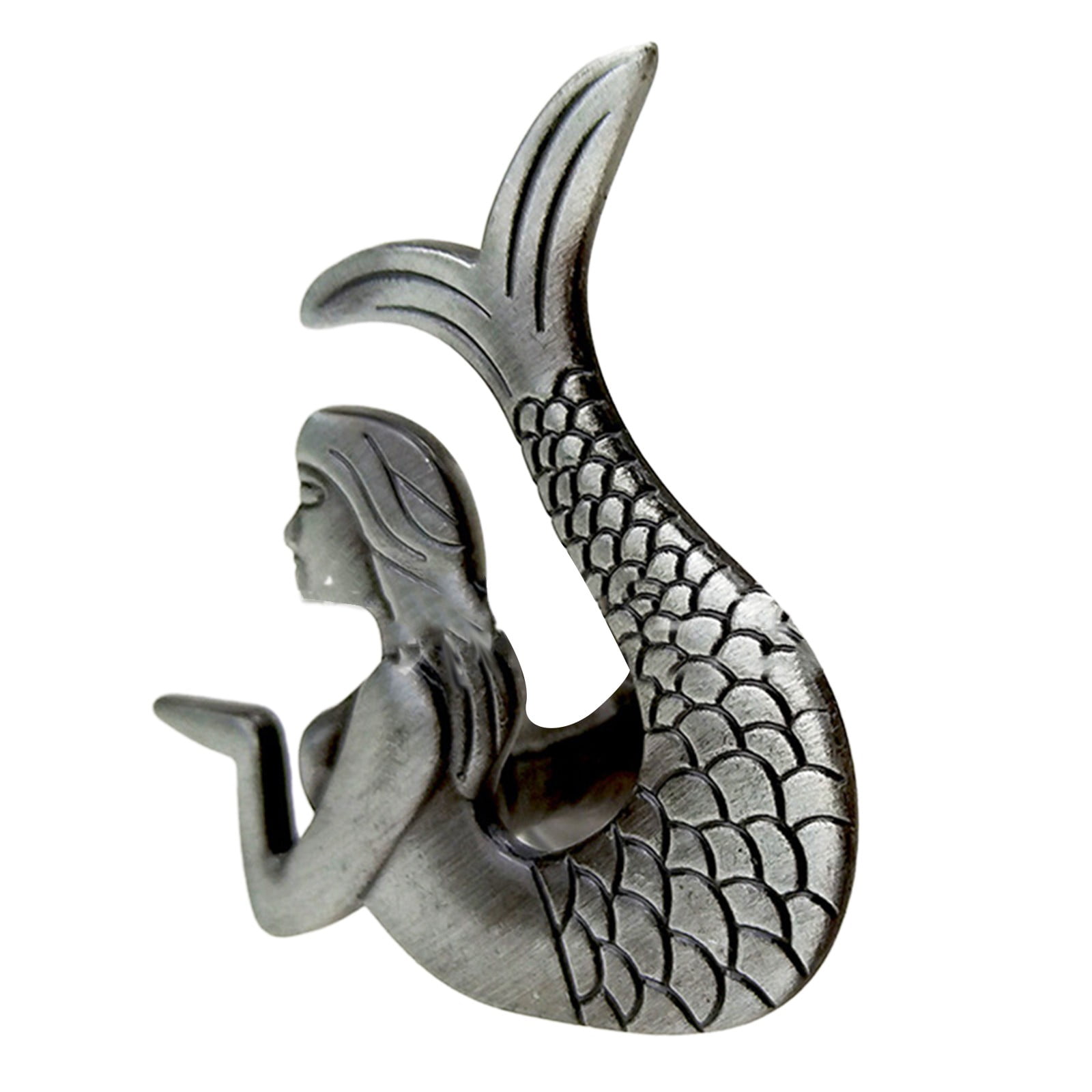 Goodhd Mermaid Cabinet Knobs Drawer Decorative Metal Alloy Strawberry ...