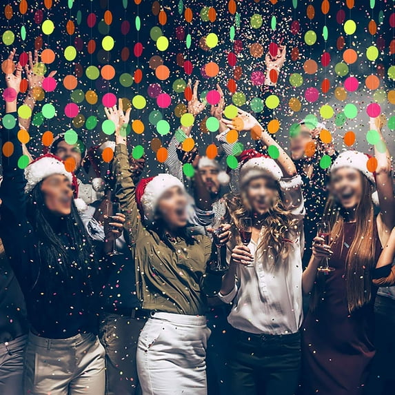 Goodhd Neon Fluorescent Garland Blacklight Glow Party Decor Happy ...