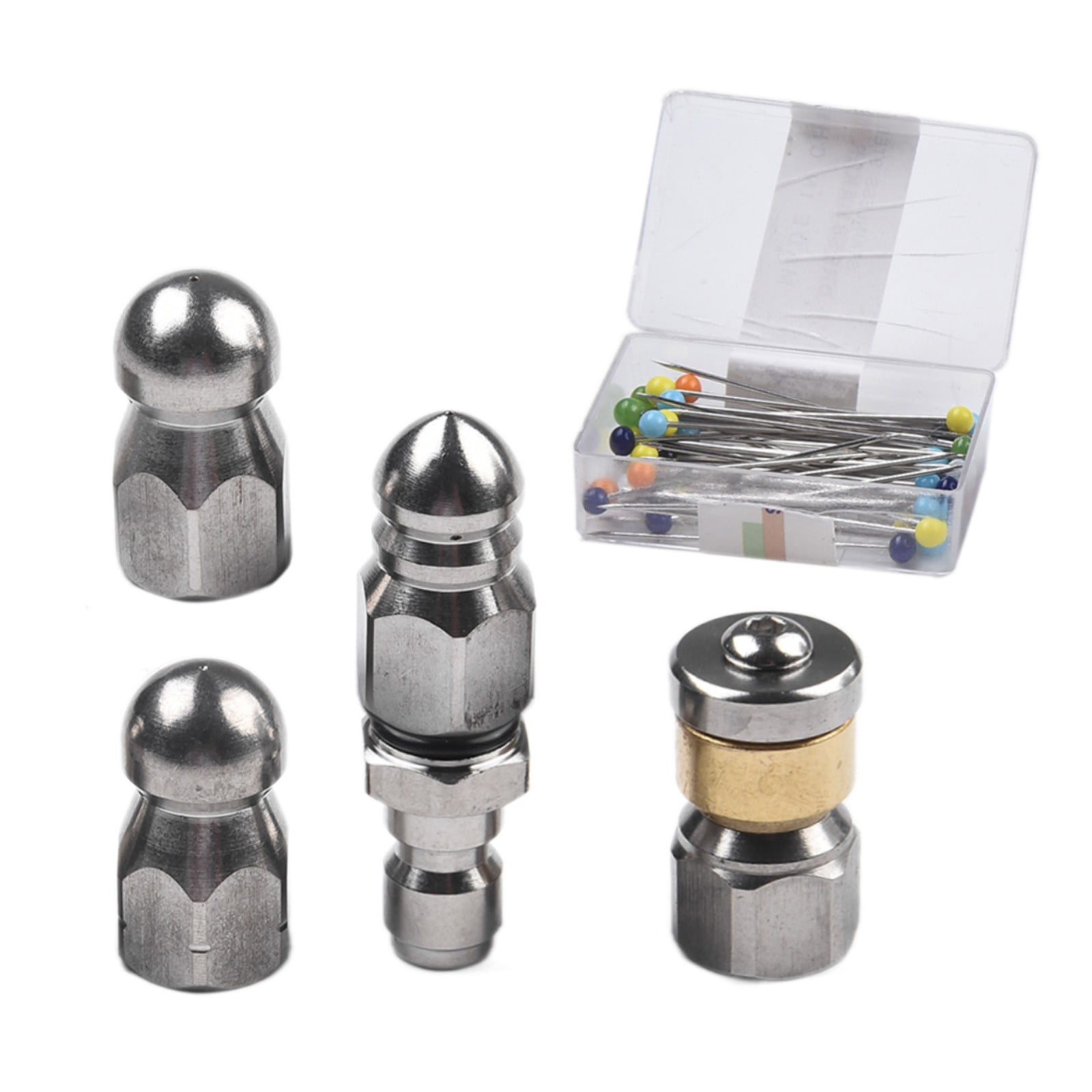 Goodhd Pressure Washer Sewer Jet Nozzle Kit Stainless Steel Sewer ...
