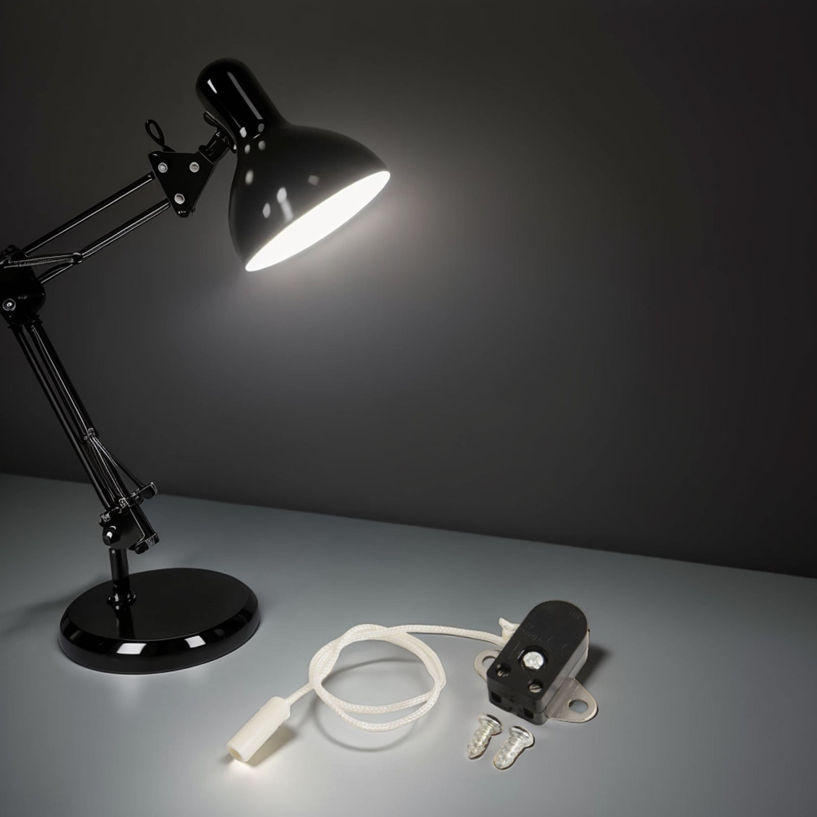 Goodhd Pull Cord Switch Pull Cord Wall Light Switch With Cord Rotating ...