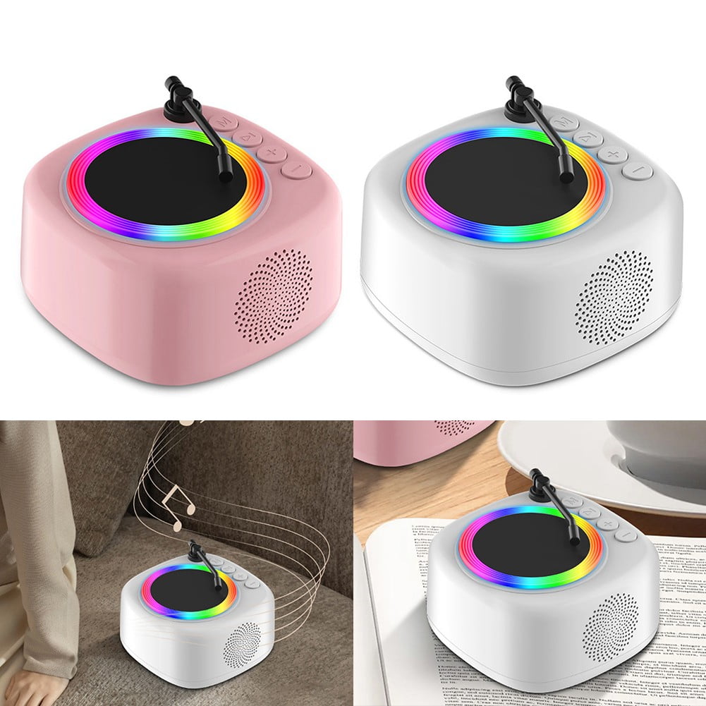 Goodhd Retro Bluetooth-Compatible Speaker With Rgb Colorful Lights ...