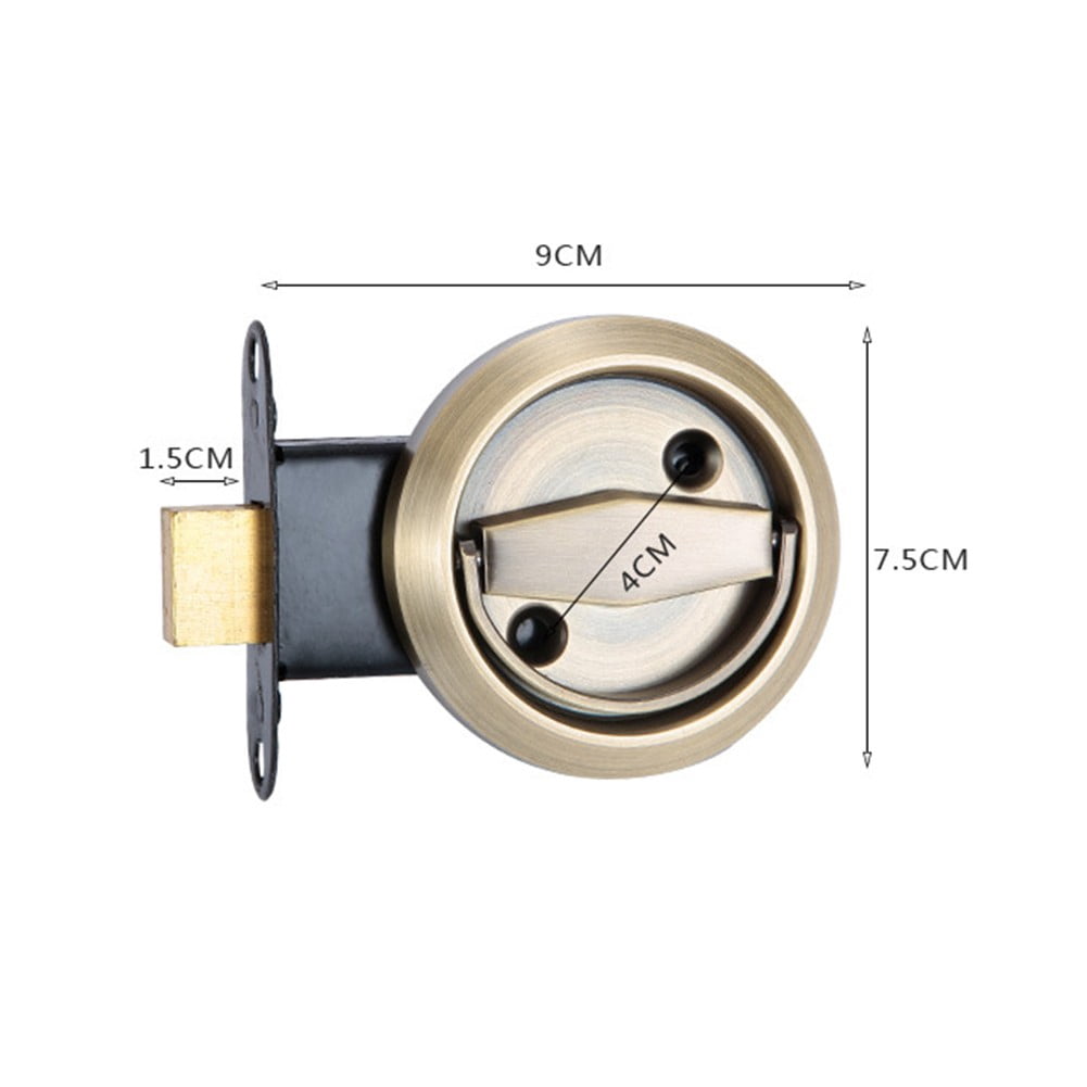Goodhd Round Recessed Door Lock, 1Pcs Stainless Steel 304 Recessed Cup ...