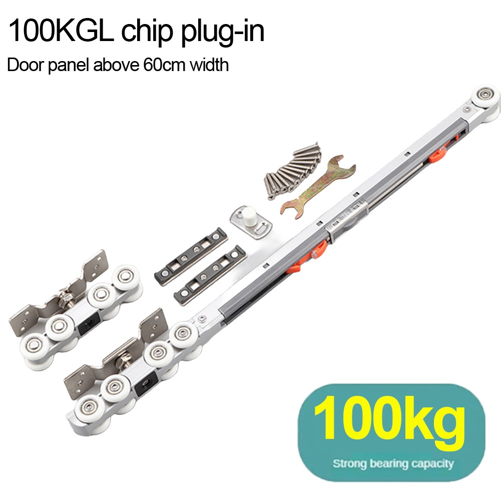 Goodhd Sliding Door Pulley Sliding Door Hanging Rail Wheel Wooden Door ...