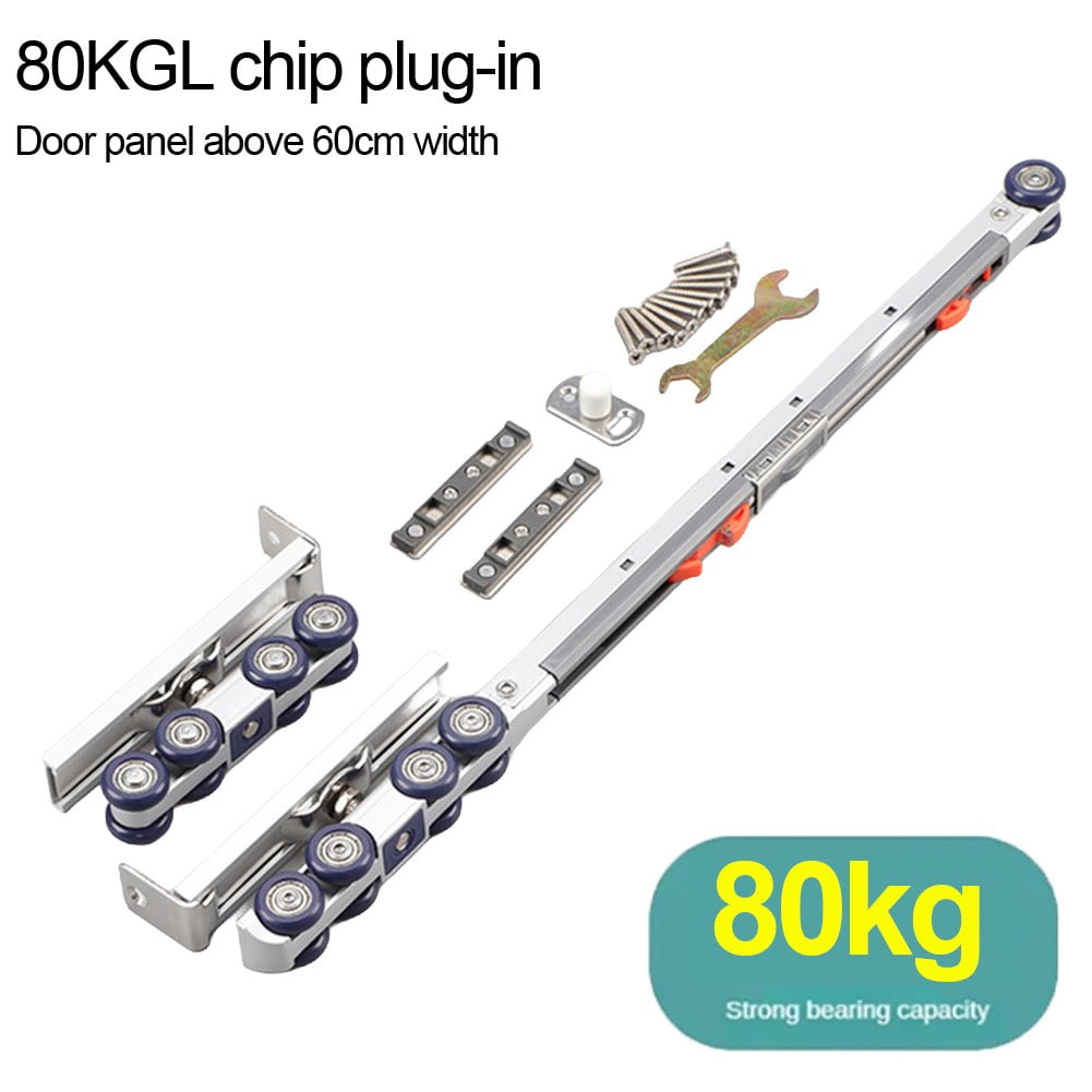 Goodhd Sliding Door Pulley Sliding Door Hanging Rail Wheel Wooden Door ...