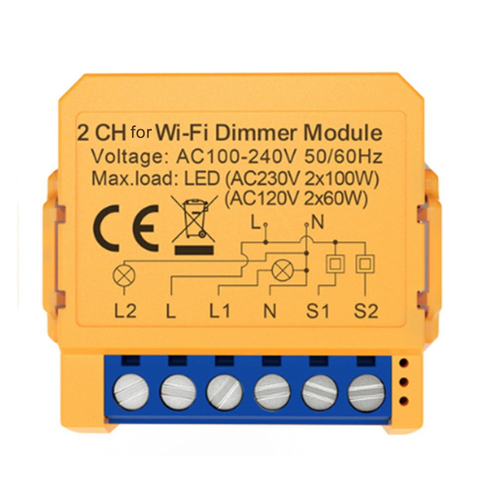 Goodhd Smart For Wifi Dimming Switch 1/2 Way Dark Box Smart Switch ...