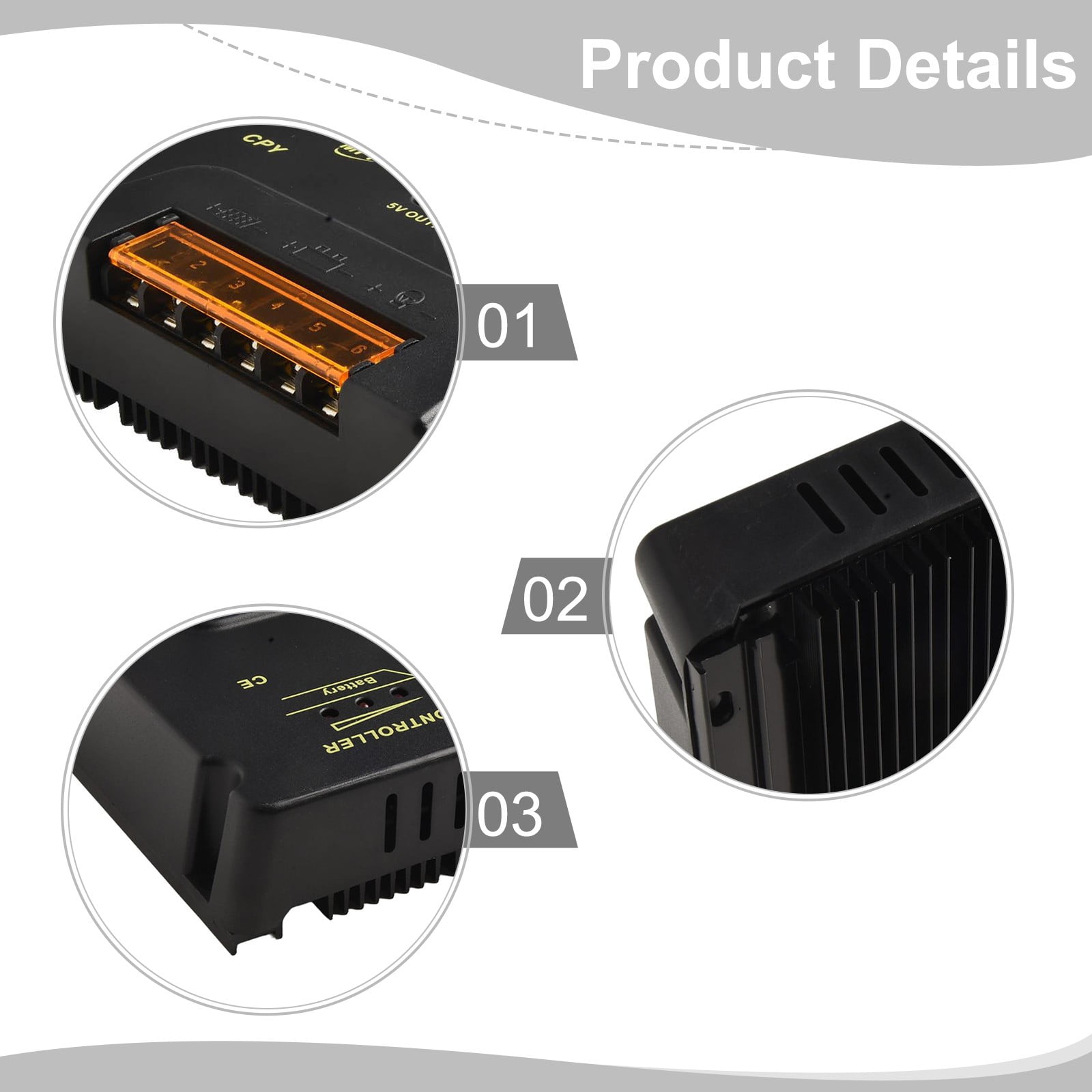 Goodhd Solar Charge Controller 10A/20A Solar Panel Regulator With Usb ...