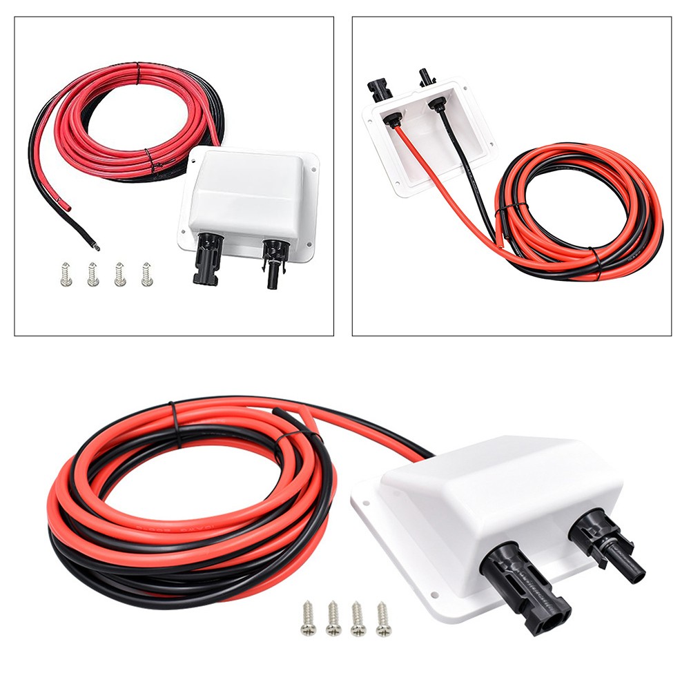 Goodhd Solar Entry Gland Weatherproof Abs Double Cable 10Awg Dual Cable ...
