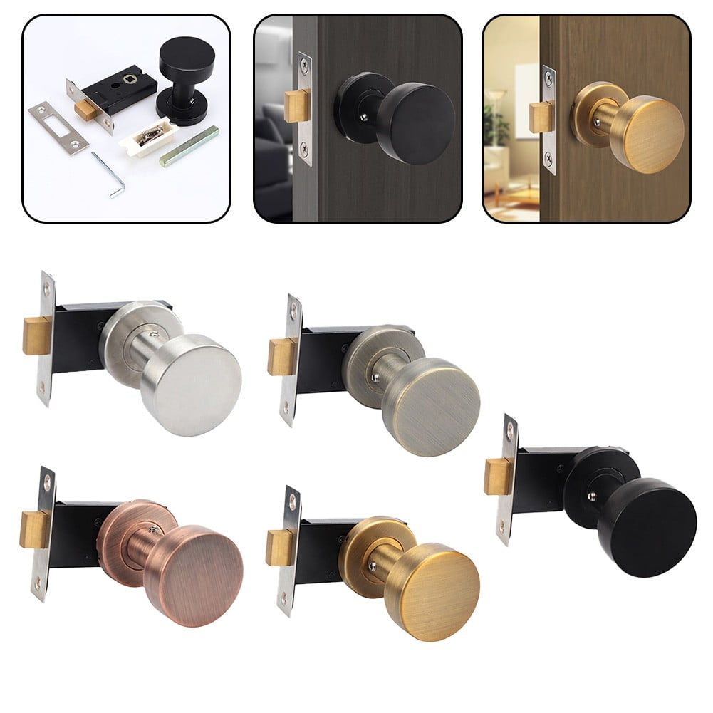 Goodhd Stainless Steel Single Lock Invisible Door Round Single Lock ...