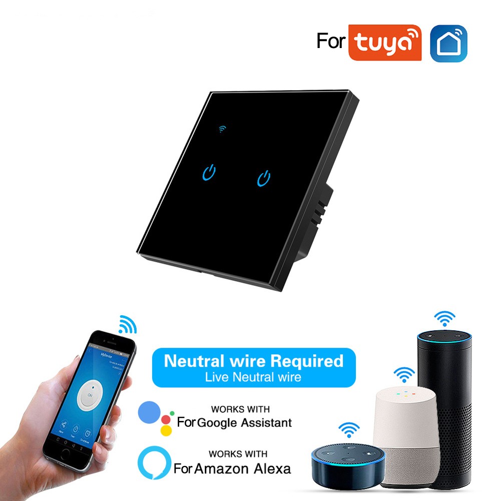 Goodhd Stair Touch Switch For For Tuya Smart Wifi Switch Tempered Glass ...