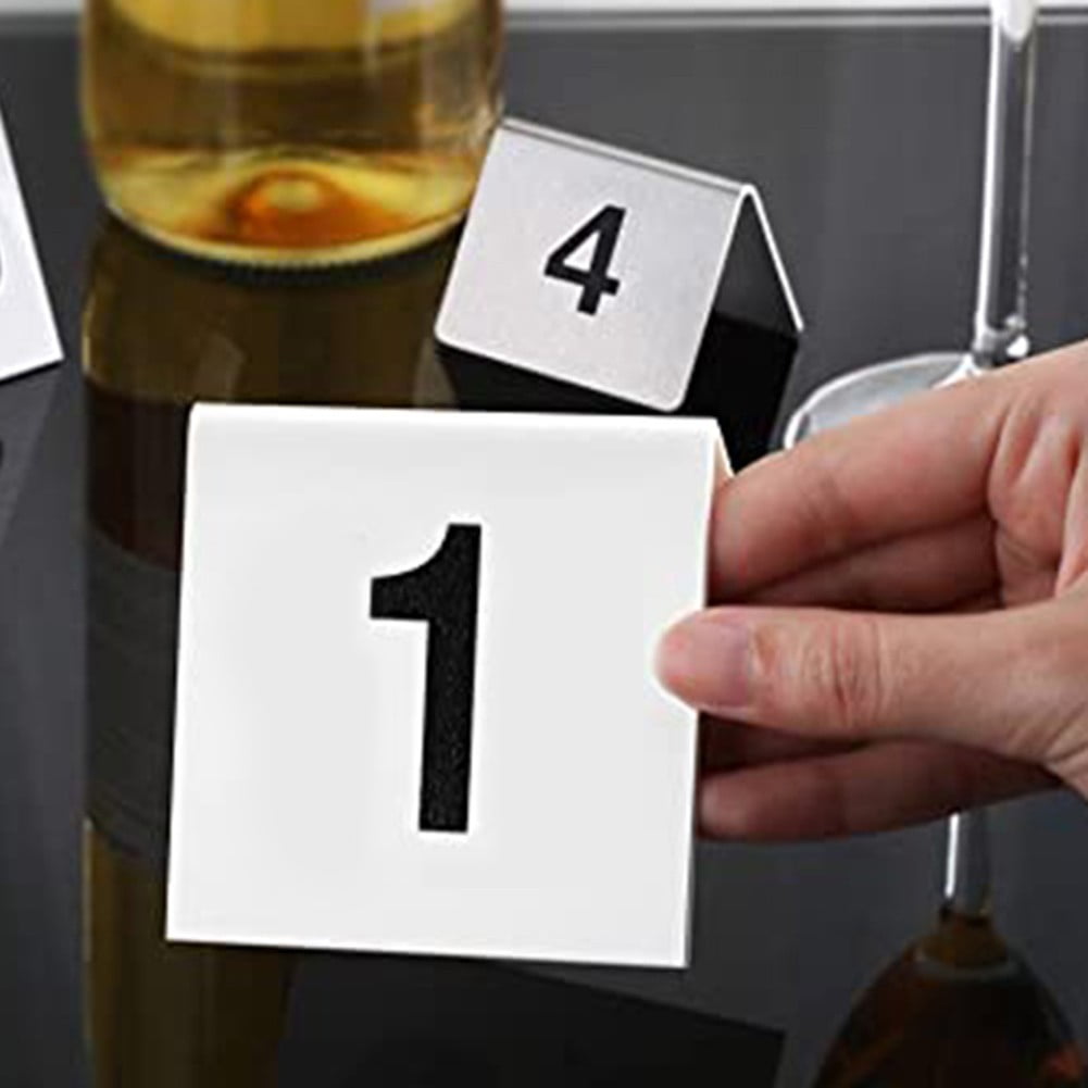 Goodhd Table Number Signs - 10 Table Numbering Table Display Table ...