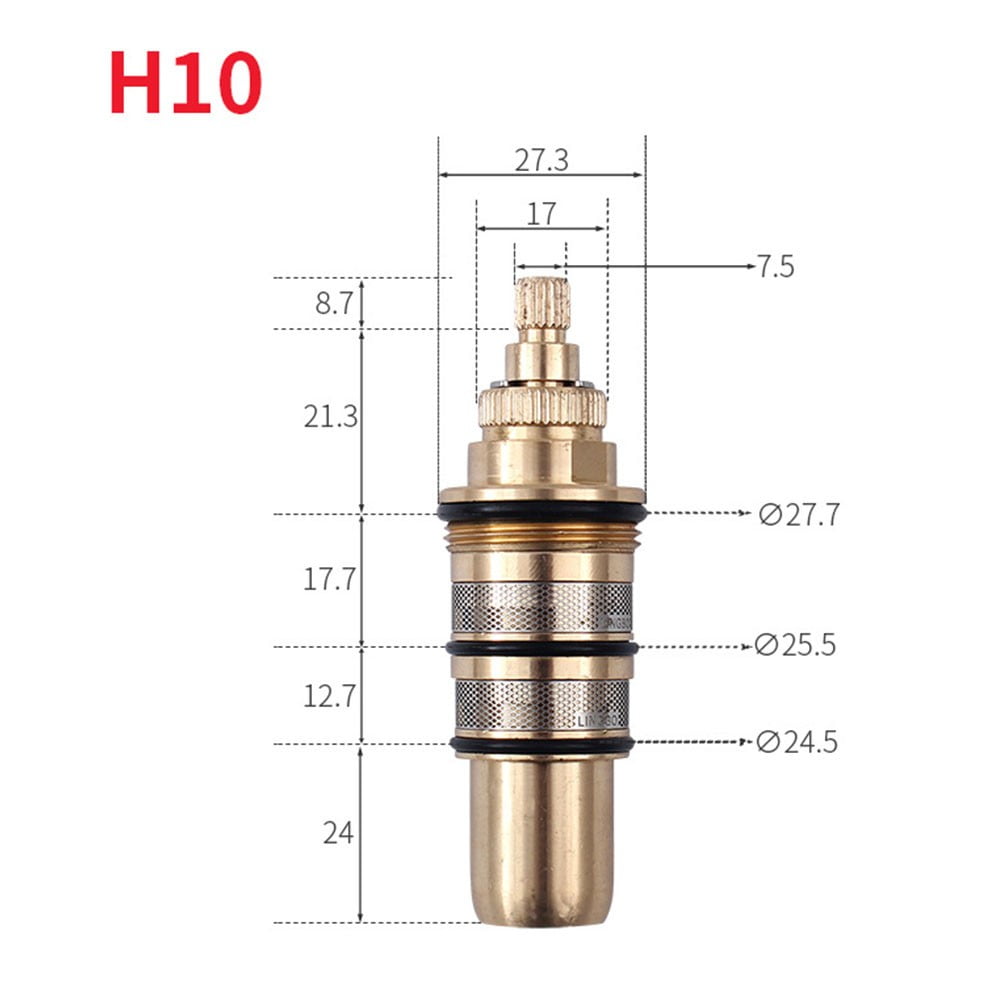 Goodhd Thermostatic Cartridge Temperature Control Valve Shower Bar ...