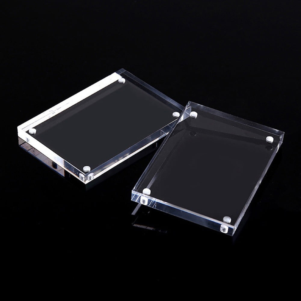 Goodhd Transparent Acrylic Photo Frame Magnetic Poster Display Stand,12 ...