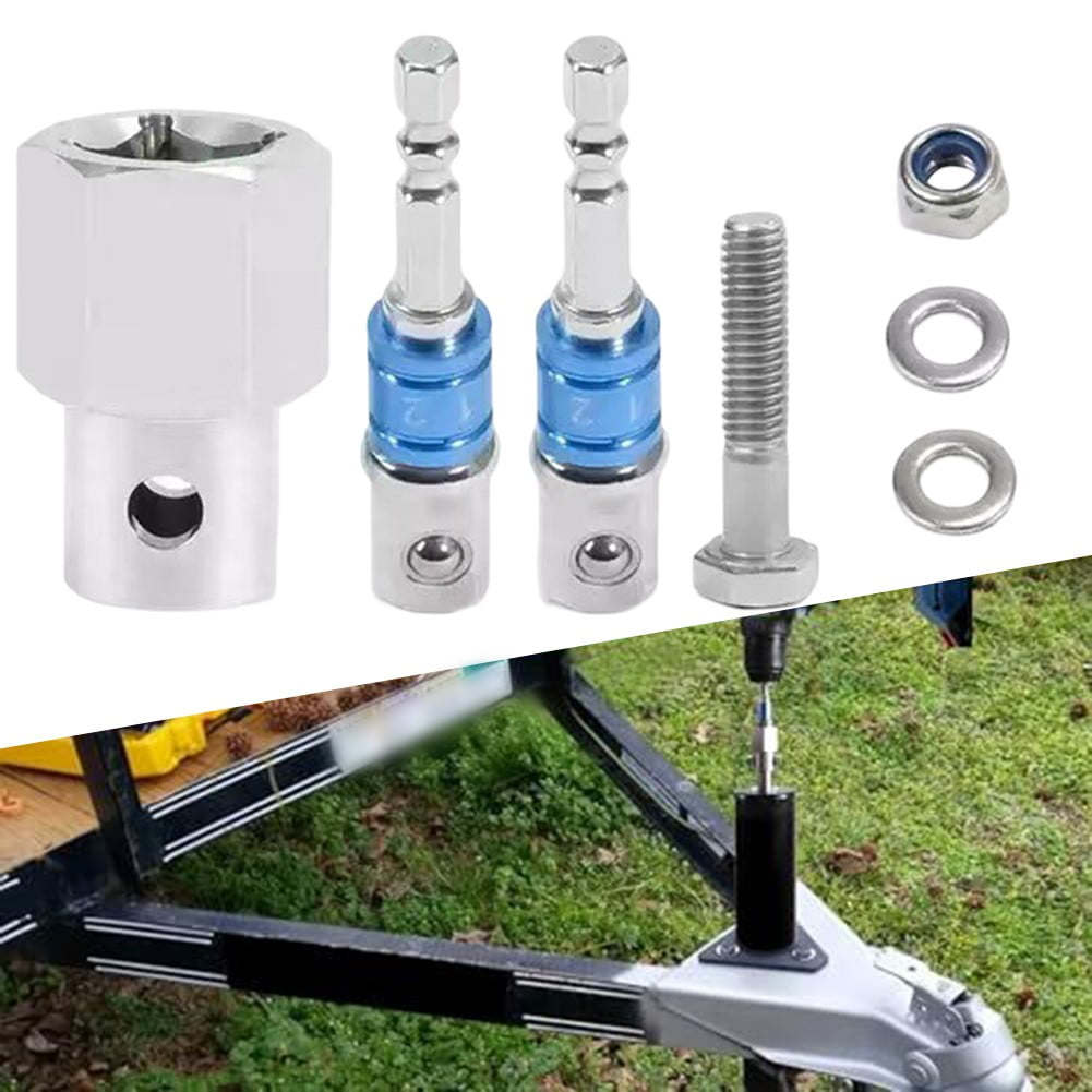 Goodhd Upgrade Stainless Steel Top Wind Trailer Crank Handle Cordless ...