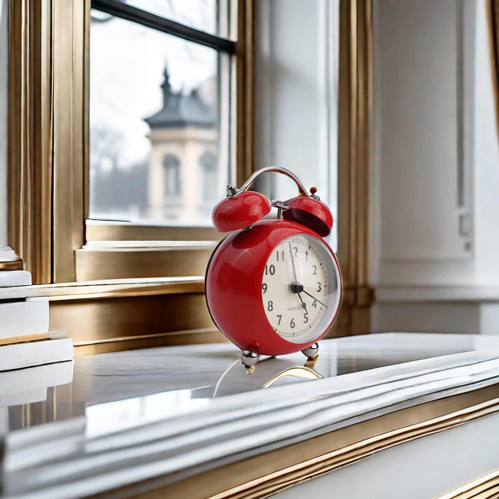 Goodhd Vintage Alarm Clock Twin Bell Extra Loud Battery Classic ...