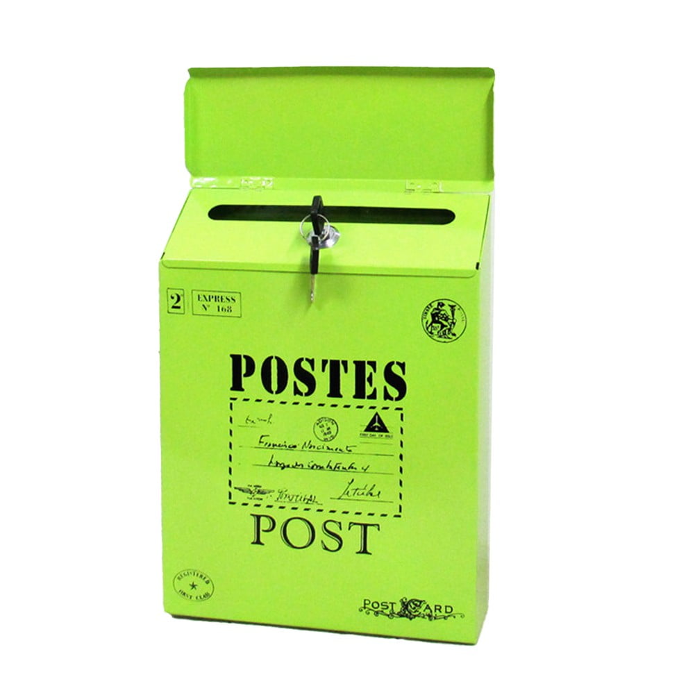 Goodhd Vintage Wall Mount Mailbox Retro Postal Letter Box Waterproof ...