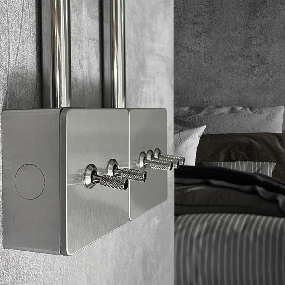 Goodhd Wall Light Toggle Switch /2 Way Stainless Steel Brushed Panel ...
