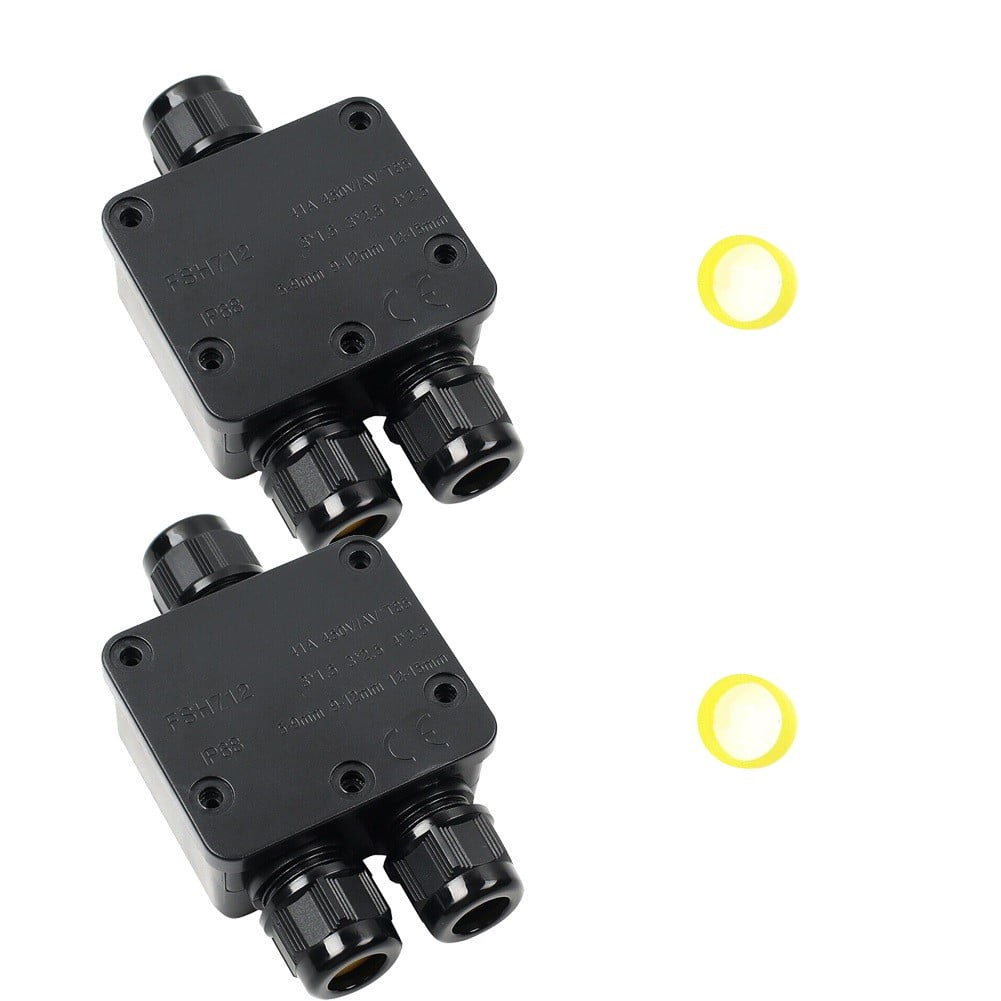 Goodhd Waterproof Junction Box Case Electrical Cable Wire Connector ...