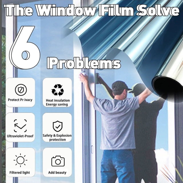 Goodhd Way Mirror Film Privacy Glass Sticker Reflective Solar ...