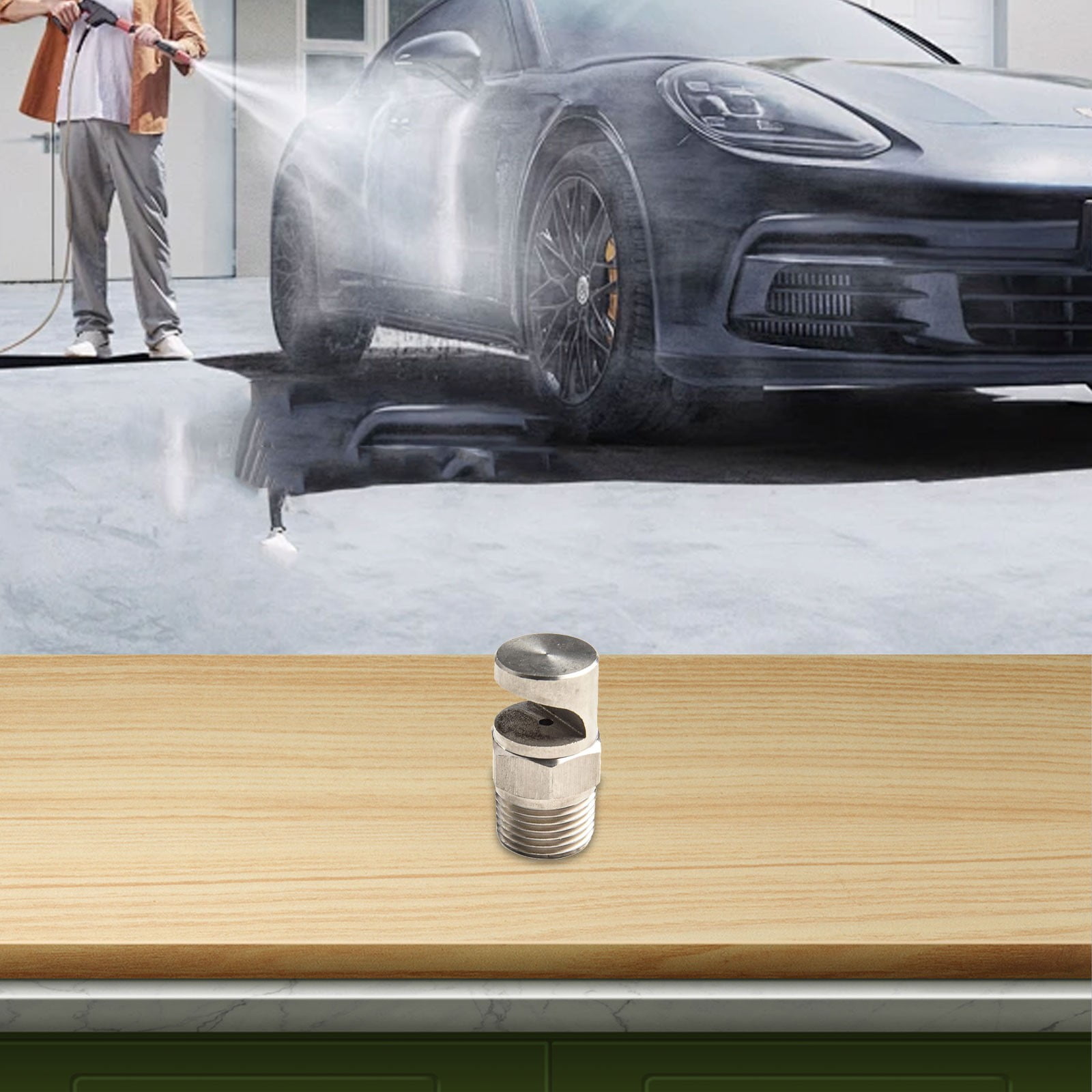 Goodhd Wide Spray Angle Boomless Nozzle (1/2鈥?For Bsp) Stainless Steel ...