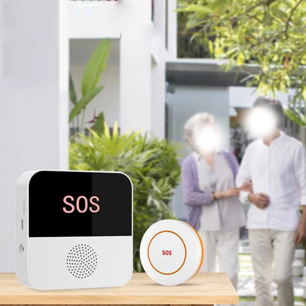 Goodhd Wifi Elderly Caregiver Pager Kit With Sos Button Door Bell ...