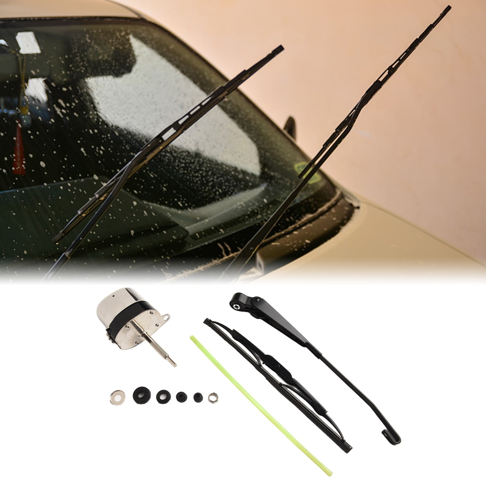 Goodhd Windshield Wiper Motor Kit Hotrod Street Rod For Jeep 12V ...