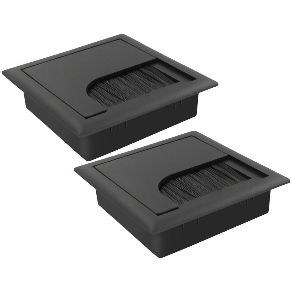Goodhd Wire Cable Hole Cover 2Pcs Abs Desk Wire Cable Office Table Hole ...