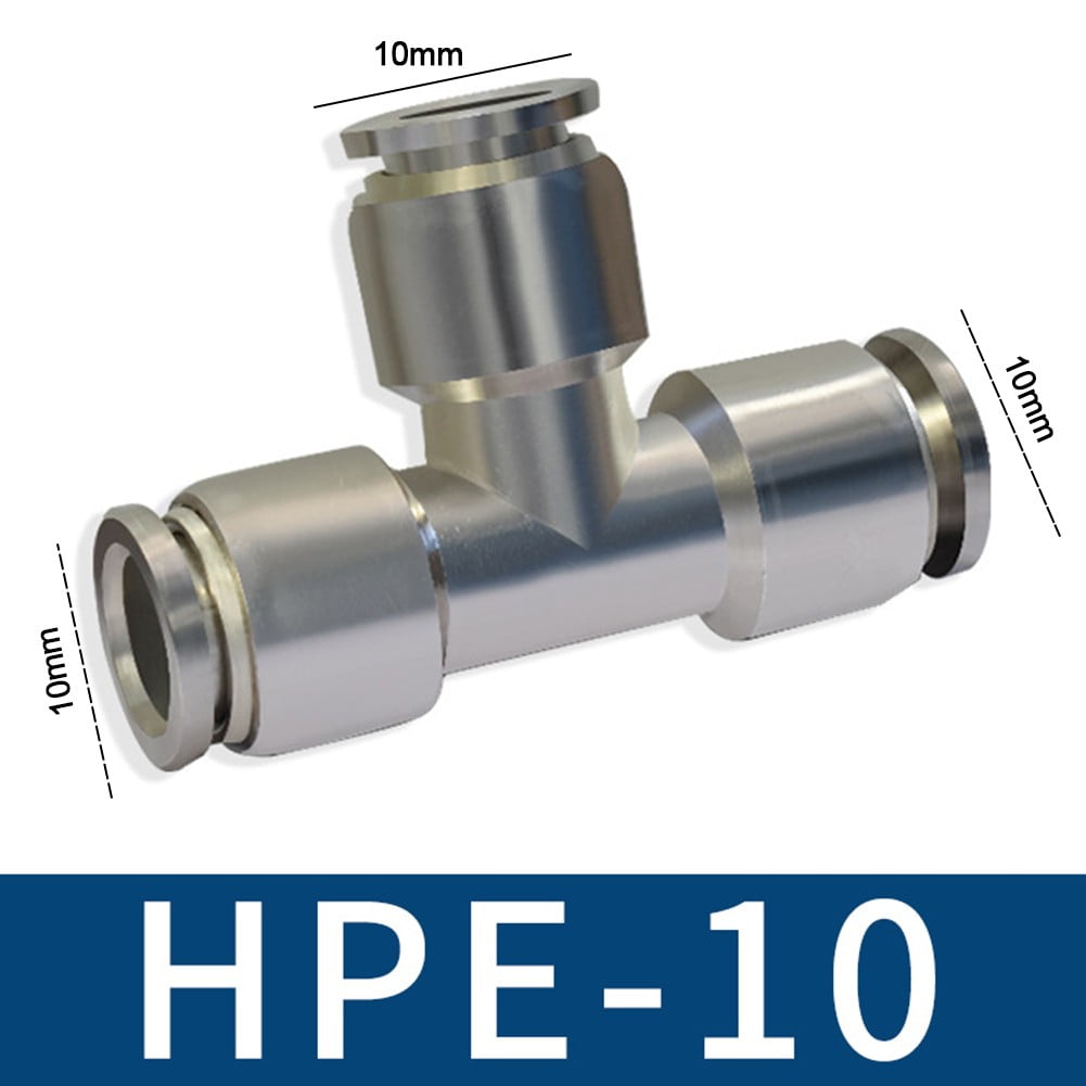 Goodhd Zinc Alloy Pneumatic Quick Connector Pe Tee T-Type Compressed ...