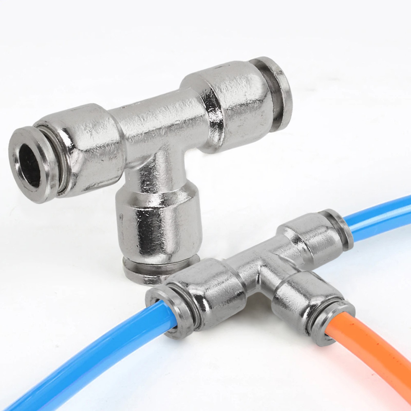 Goodhd Zinc Alloy Pneumatic Quick Connector Pe Tee T-Type Compressed ...
