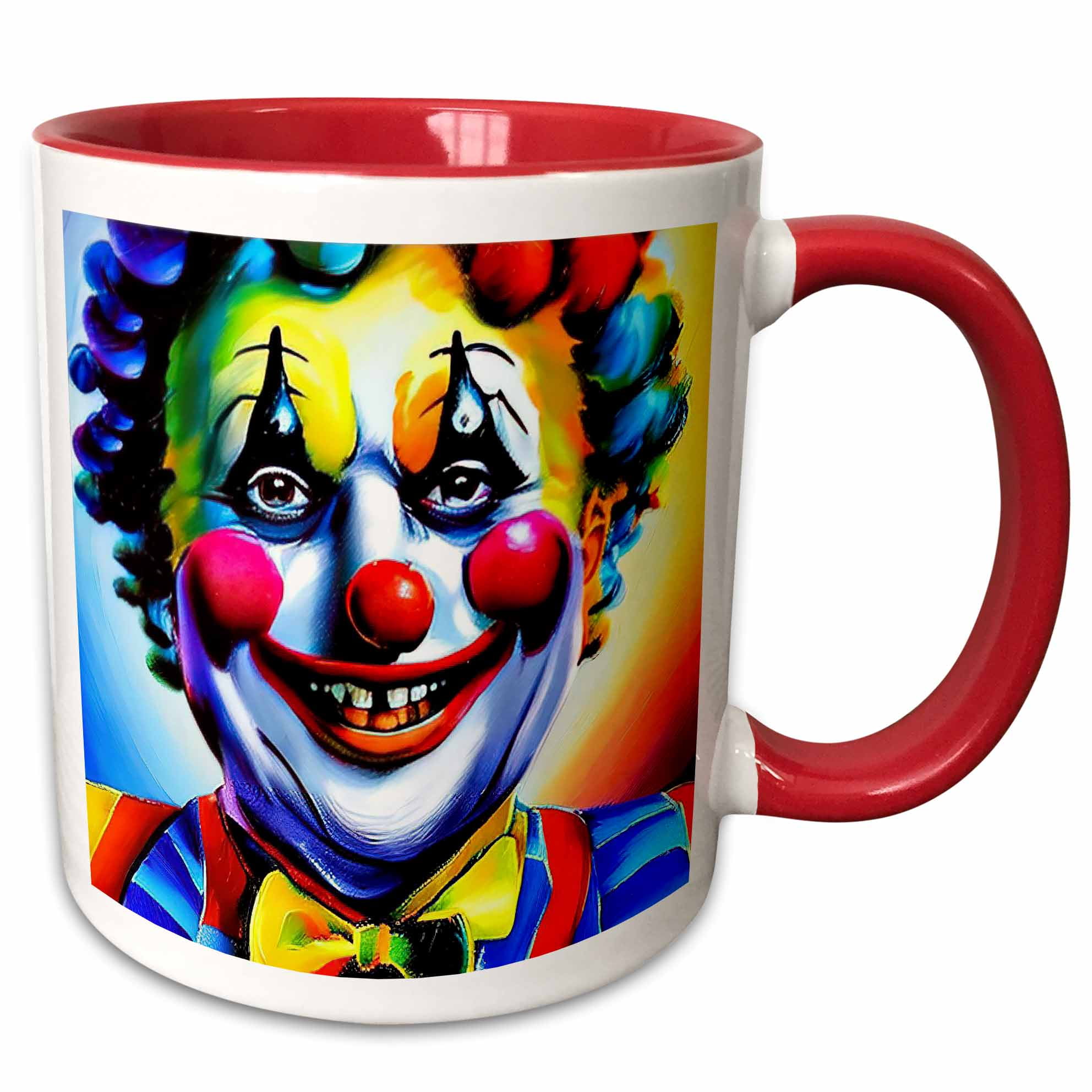 3drose, Goodhearted Smiling Clown. Funny and Positive Digital Art Gift ...