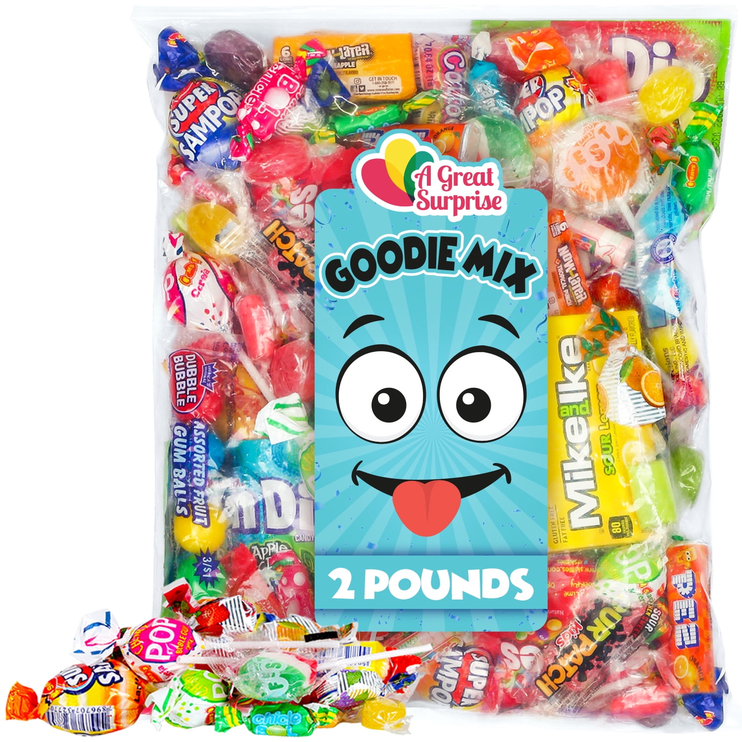 Goodie Bag Candy Mix - Bulk Assorted Candies - 2 Pounds - Pinata Candy ...
