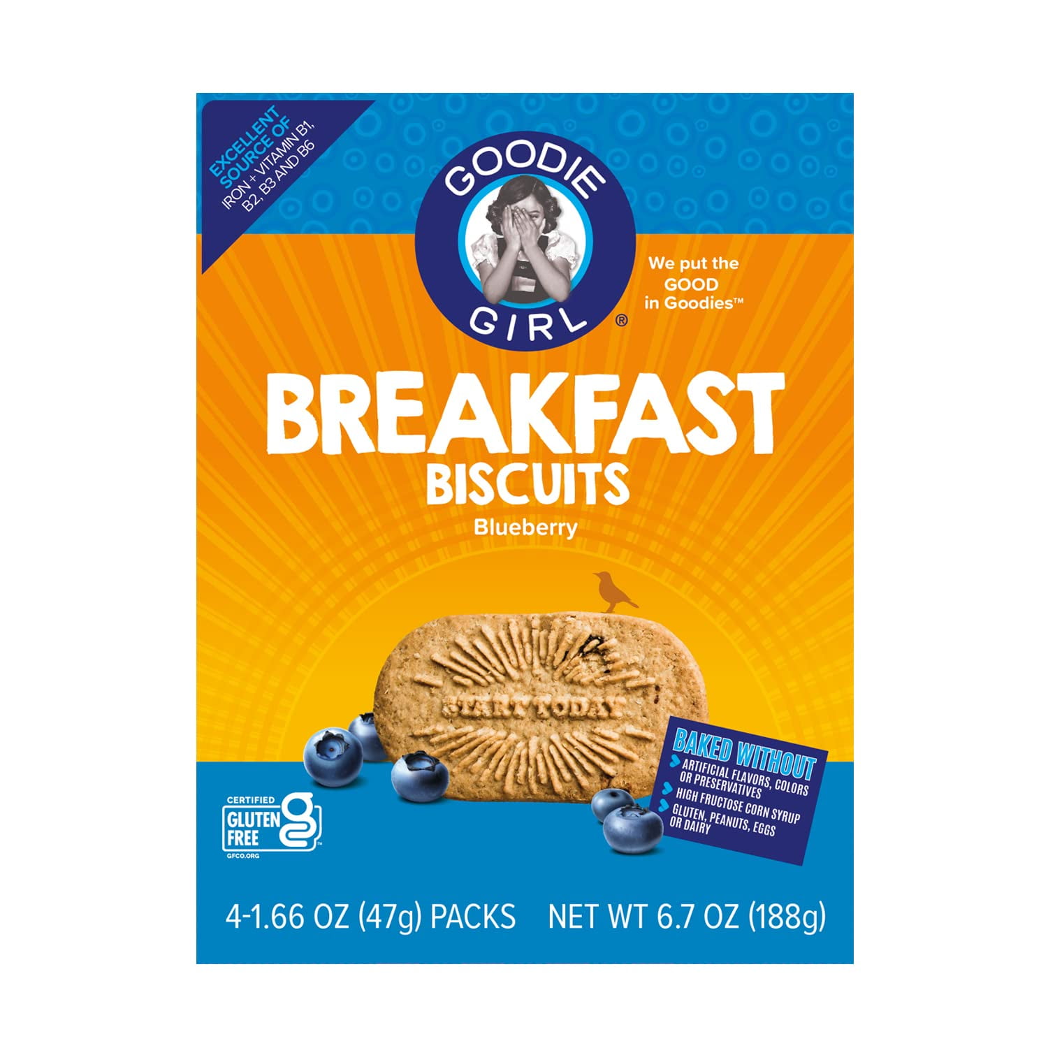 Goodie Girl, Blueberry Breakfast Biscuits | Snack Packs | Gluten Free ...