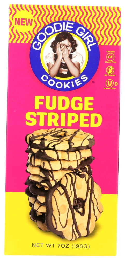 Goodie Girl Cookies Gluten-Free Fudge Striped Cookies, 7 Oz - Walmart.com