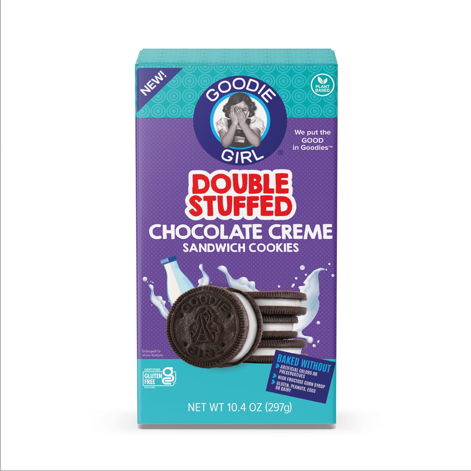 Goodie Girl Gluten Free Double Stuff Chocolate Crème Sandwich Cookies ...